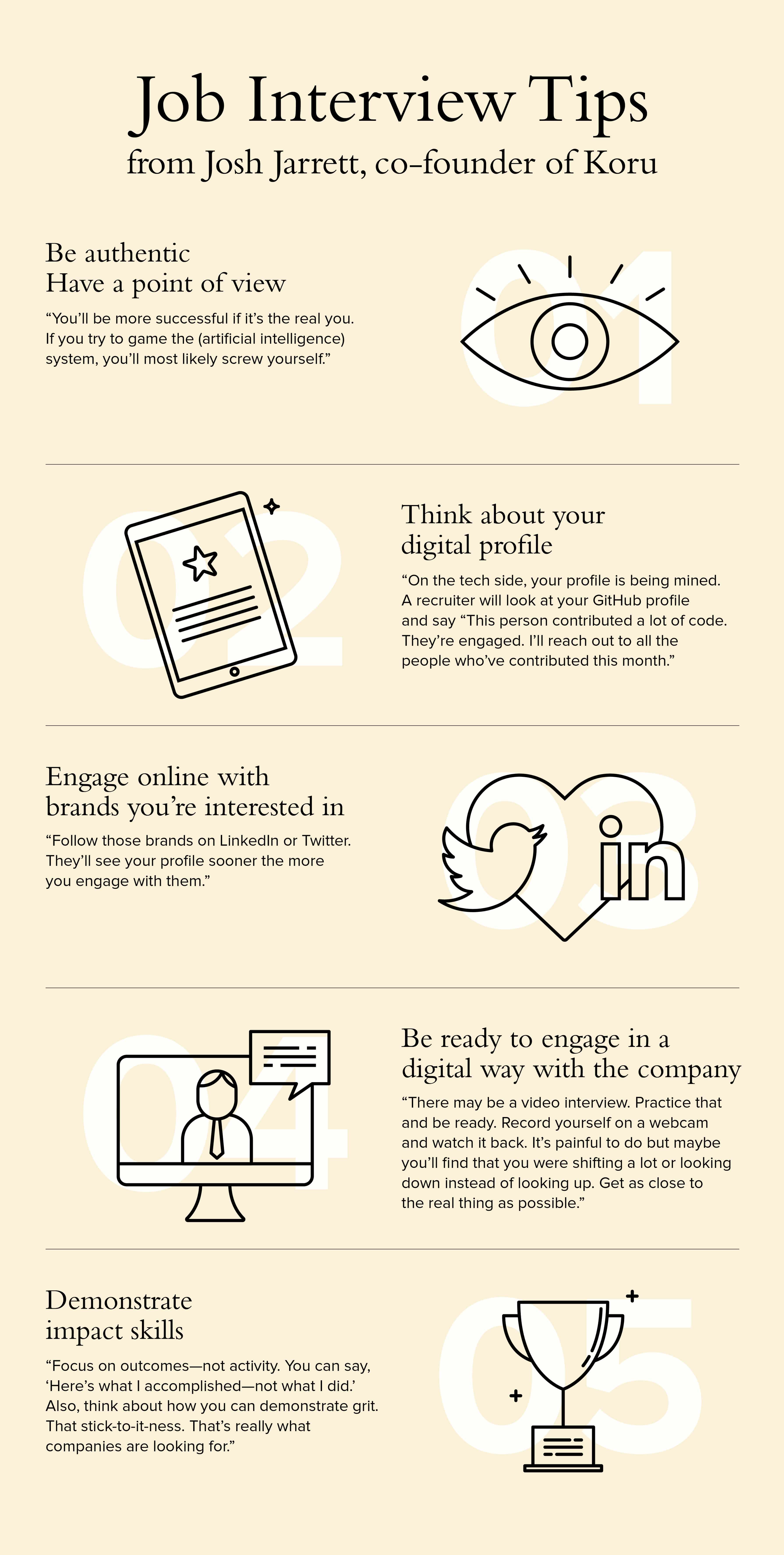 Job Interview Tips Box Graphic Hult International Business School